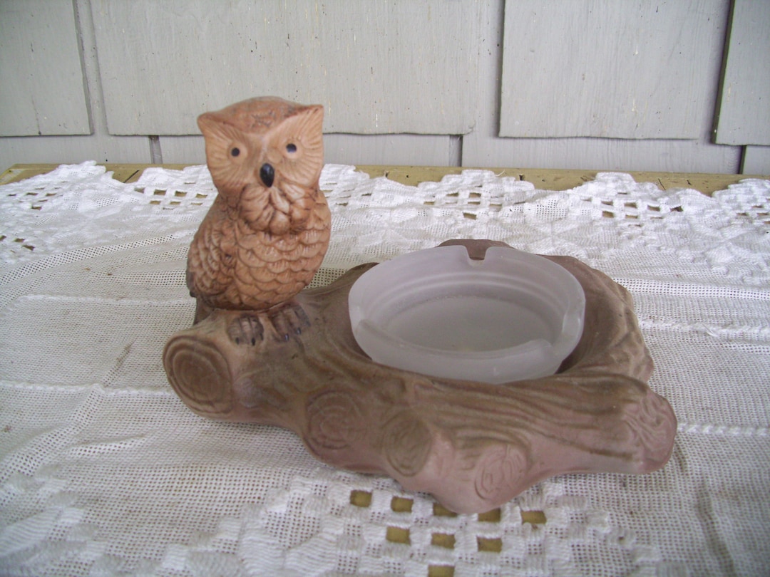 Vintage Figural Owl Ashtray ,made in Taiwan for J.S. New York, Owl ...