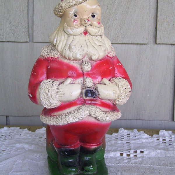 Chalkware Santa - Etsy