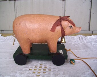 Pig on Wheels - Etsy