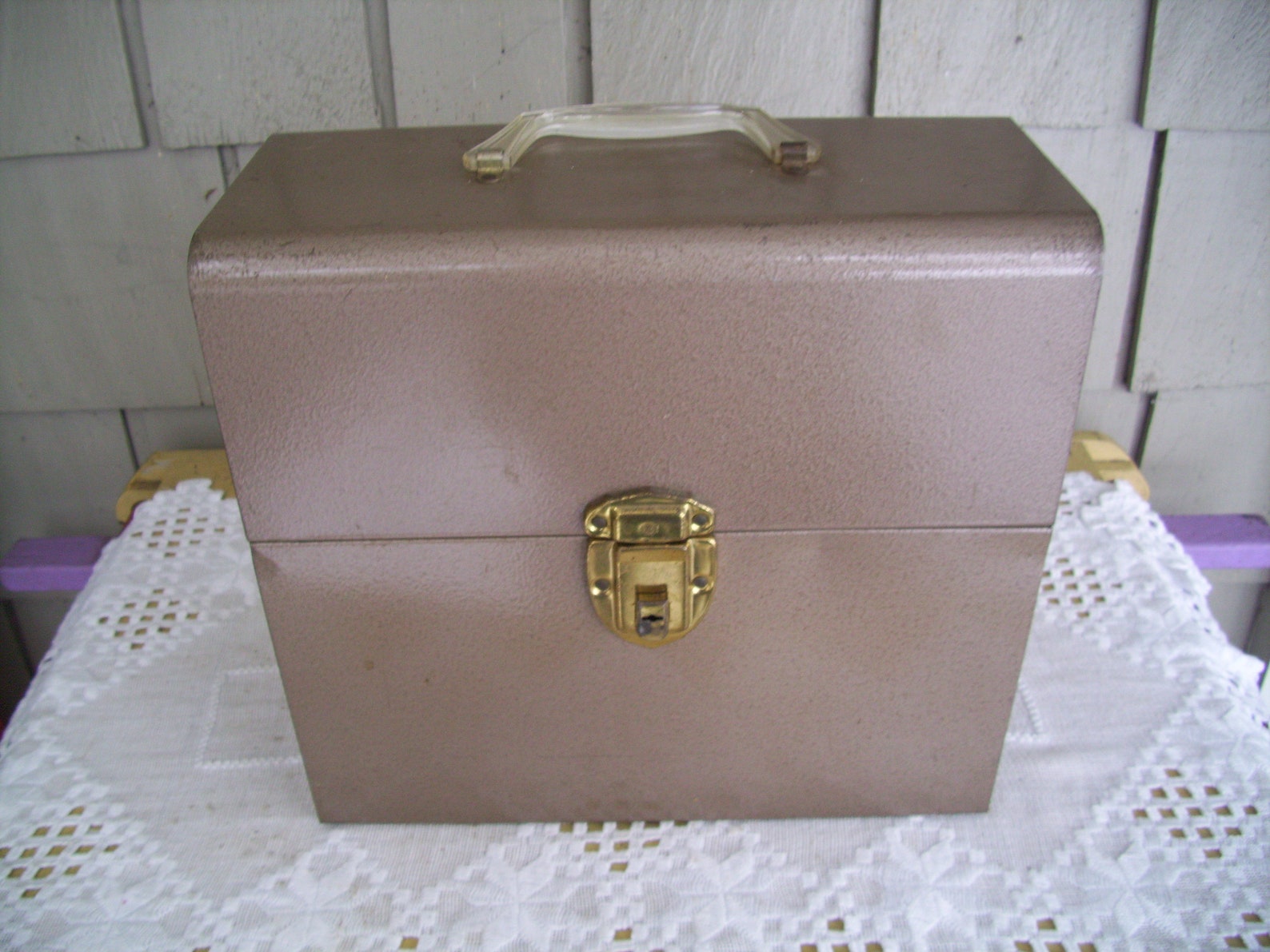 Vintage Large Metal File Box no Key Made in USA by Amfile - Etsy