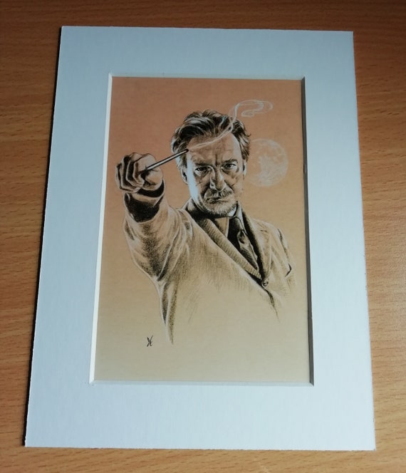 Remus Lupin Drawing Remus Lupin ~ 6x8 Inch Mounted Print Etsy