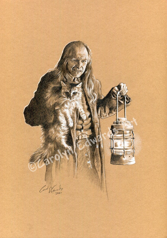 Argus Filch A4 Art Print 29.7 X 21cm | Etsy