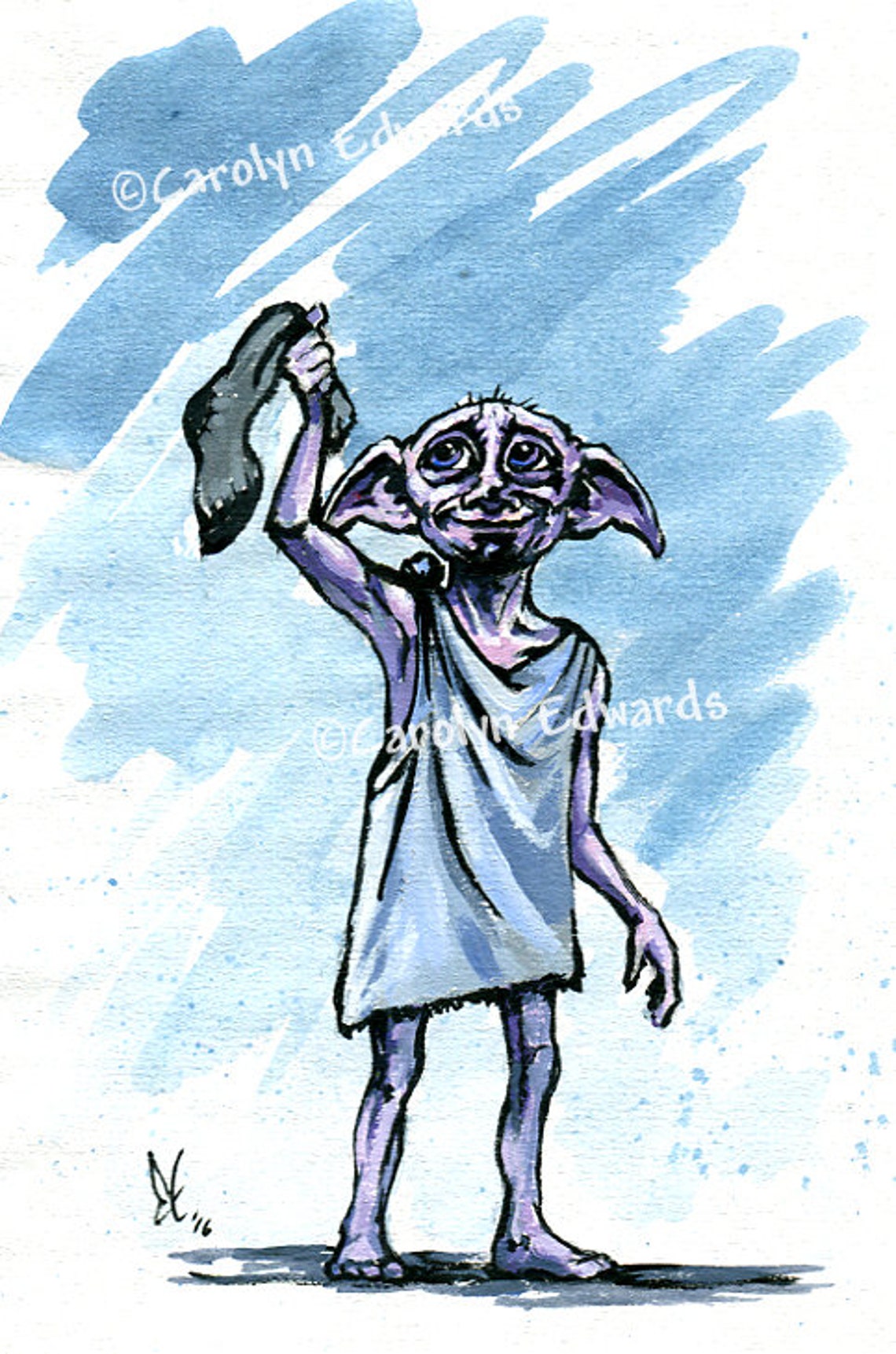 Free Dobby 6 X 8 Inch Mounted Art Print | Etsy