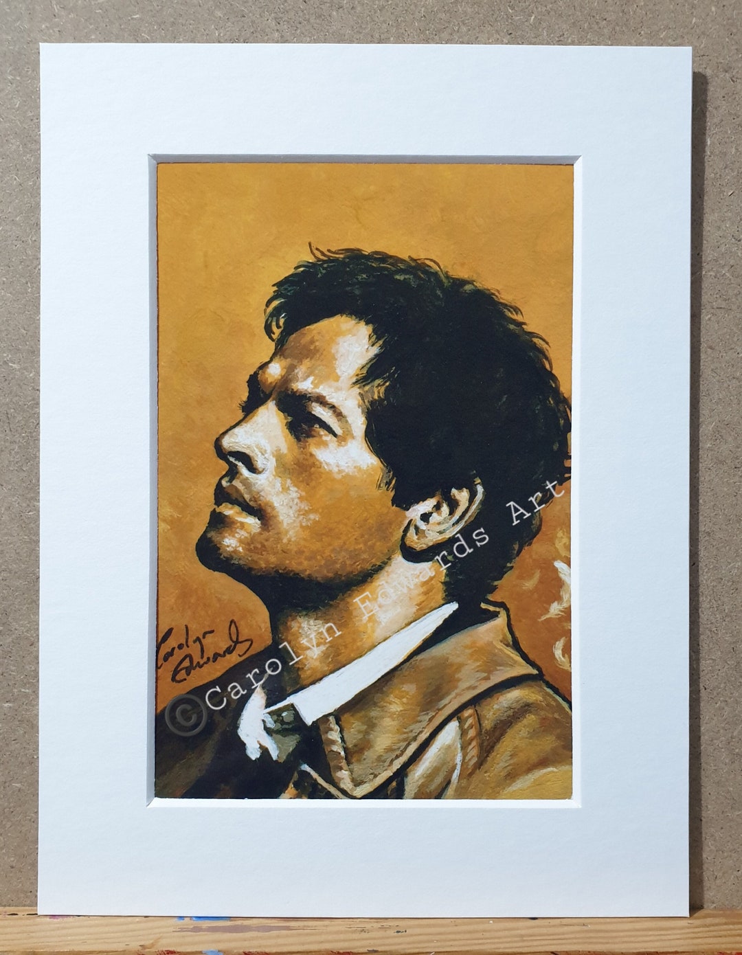 SUPERNATURAL ~ CASTIEL ~ 6 X 8 Inch Mounted Print - Etsy