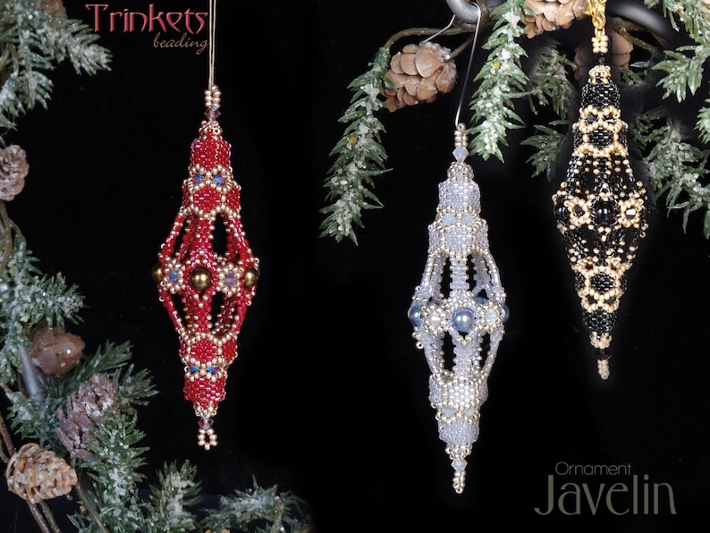Beading Pattern Ornament 'javelin' - DIY Tutorial - Etsy