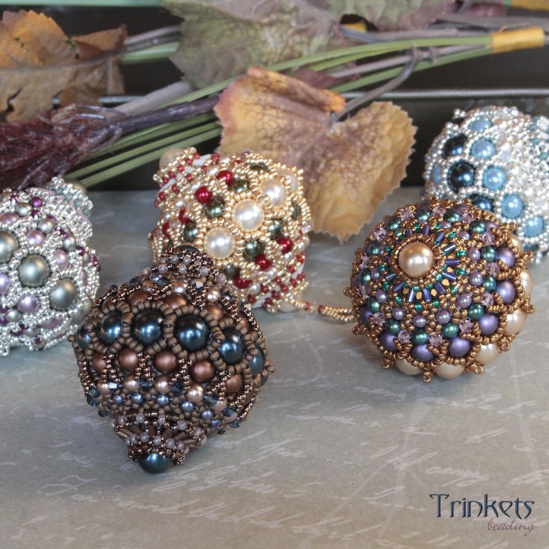 Beading Pattern Ornament 'baroque' - DIY Tutorial - Etsy