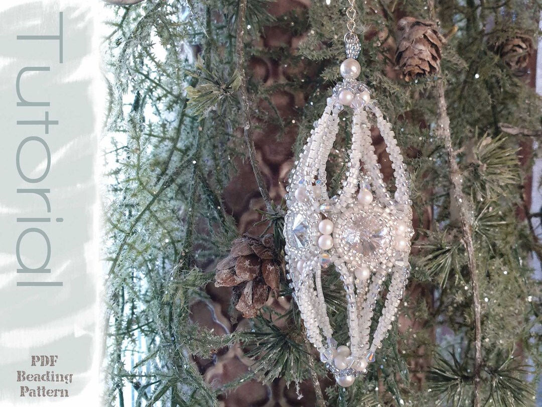 Beading Pattern Large Cone Ornament - DIY Tutorial - Etsy