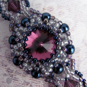 Tutorial for Beadwoven Swarovski Rivoli Necklace 'passion Play' - PDF ...
