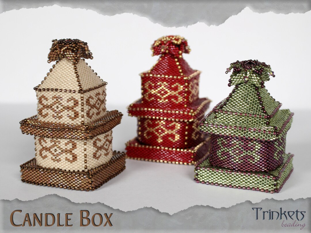 Beading Pattern 'candle Box' - DIY Tutorial - Etsy