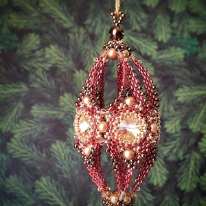 Beading Pattern Christmas Cone Ornament - DIY Tutorial - Etsy