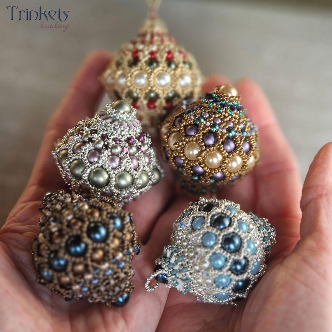 Beading Pattern Ornament 'baroque' - DIY Tutorial - Etsy
