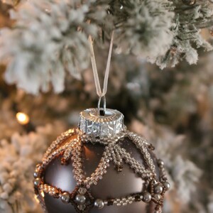 Tutorial for Beadwoven Christmas Beaded Bauble - PDF Beading Pattern ...