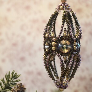 Beading Pattern Large Cone Ornament - DIY Tutorial - Etsy