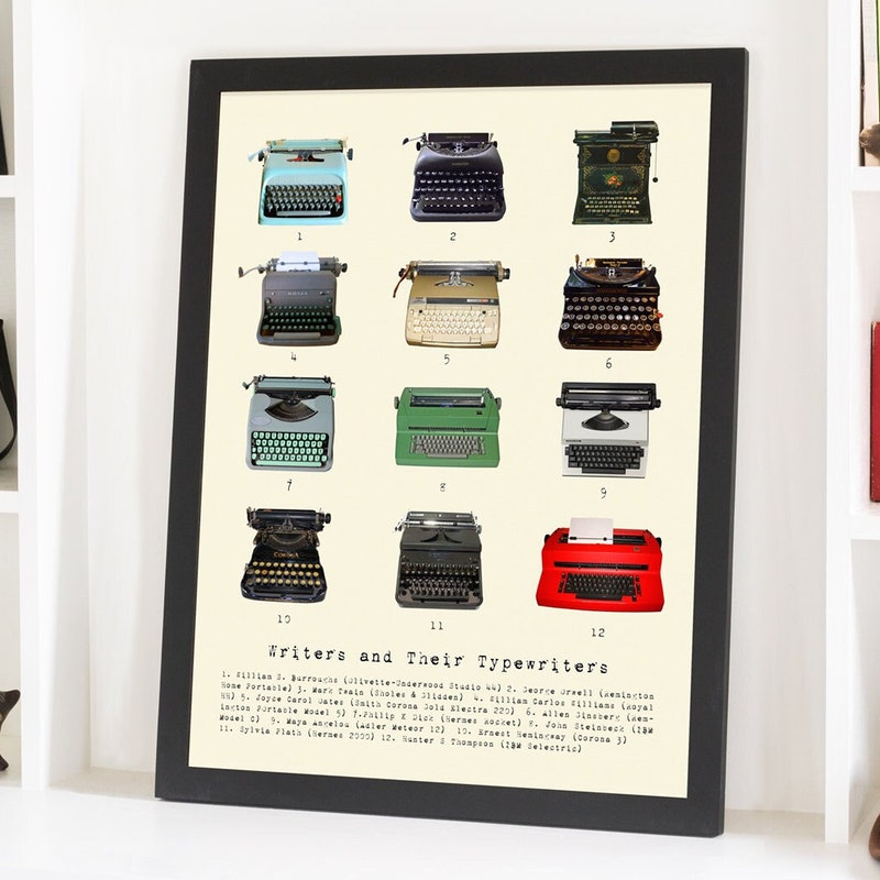 Typewriter Art Print - Etsy