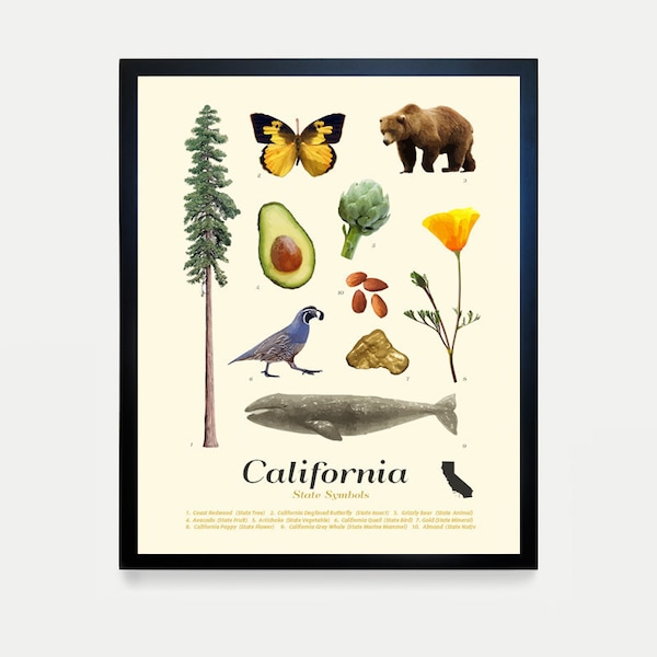 California Poster - Etsy