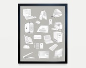 Evolution of the Apple Computer Poster Computer Geek Art | Etsy