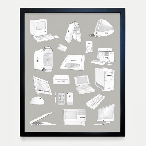 Evolution of the Apple Computer Poster Computer Geek Art - Etsy