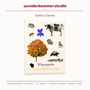 Wisconsin State Symbols Art Print: Typology Poster - Etsy