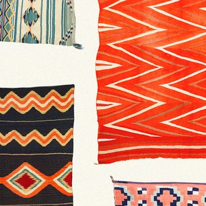 Navajo Rug Typology Poster – Native American Textile Art Print ...