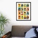 Vintage Football Card Poster, Football Wall Art, Football Decor, Boys ...