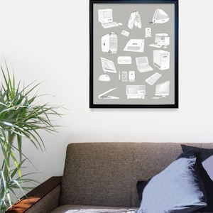 Evolution of the Apple Computer Poster - Computer Geek Art Print ...