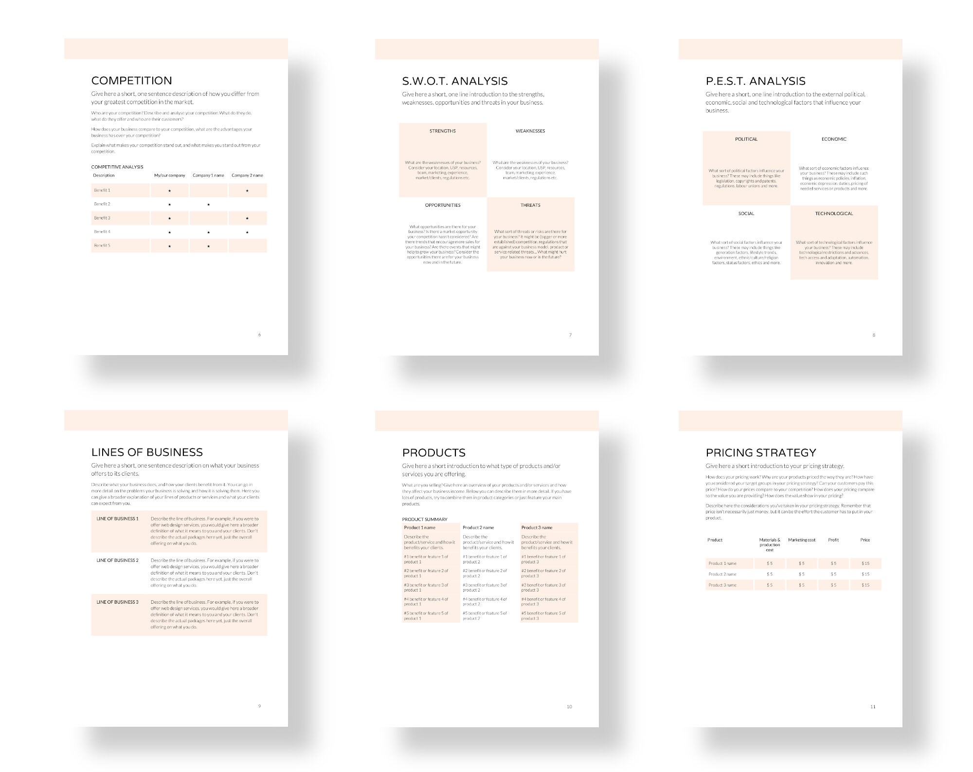 Business Plan Template Google Docs Free Printable Word Searches