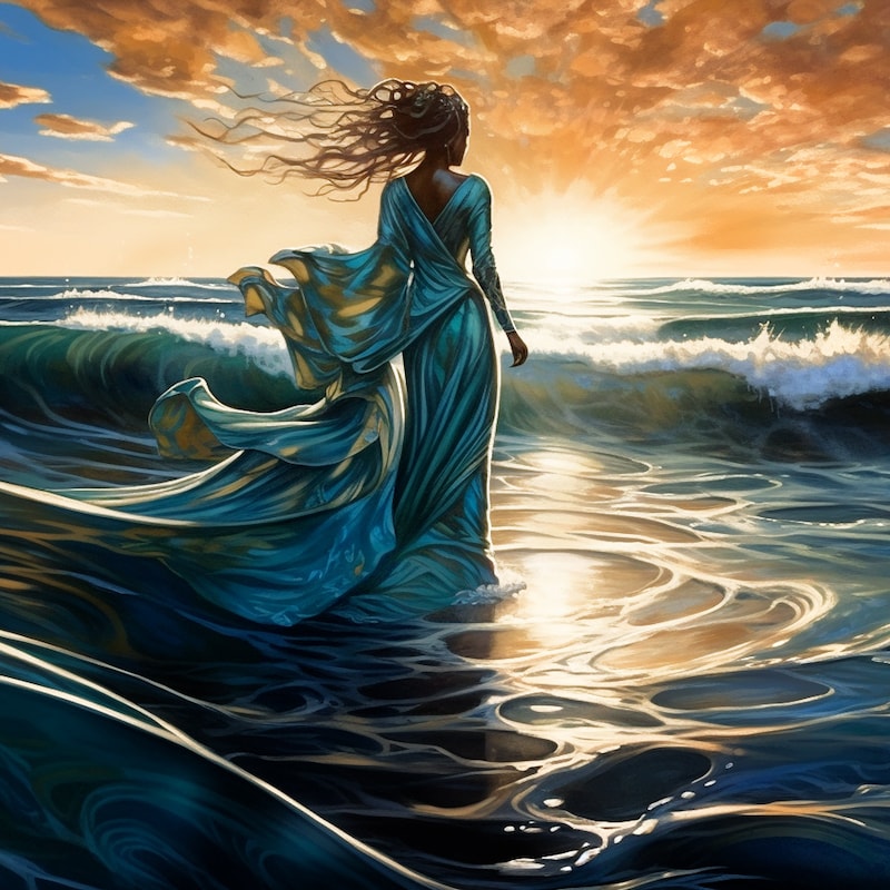 Water Goddess Art - Etsy