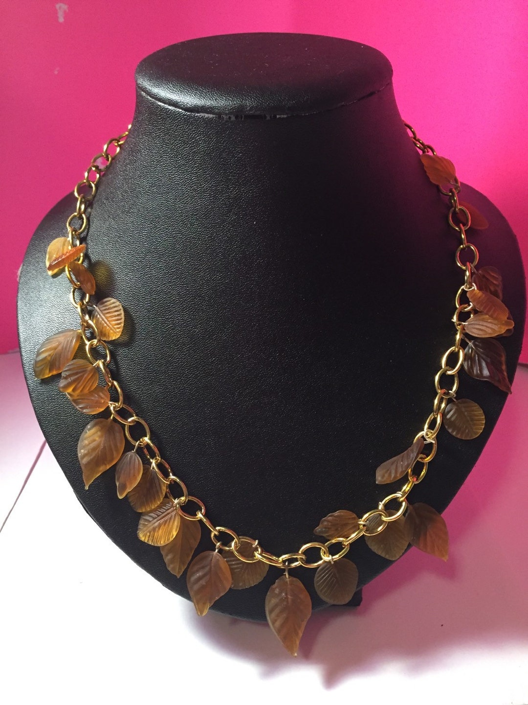 Leaves Necklace - Etsy