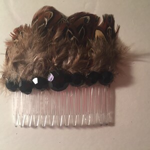 Party Feather Hair Comb - Etsy