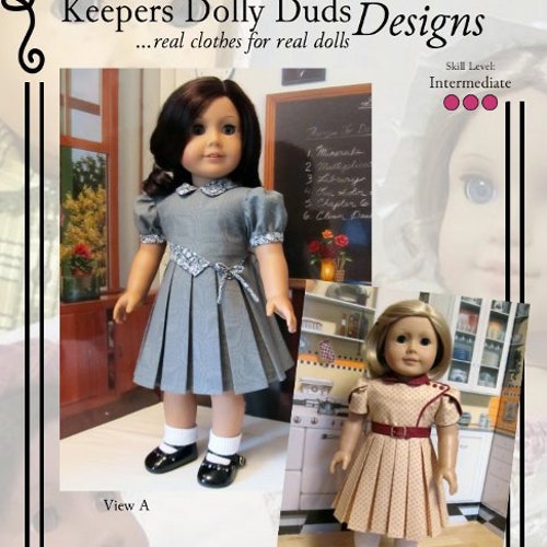 18 Inch Doll Clothes Dress PDF Sewing Pattern for 18 - Etsy