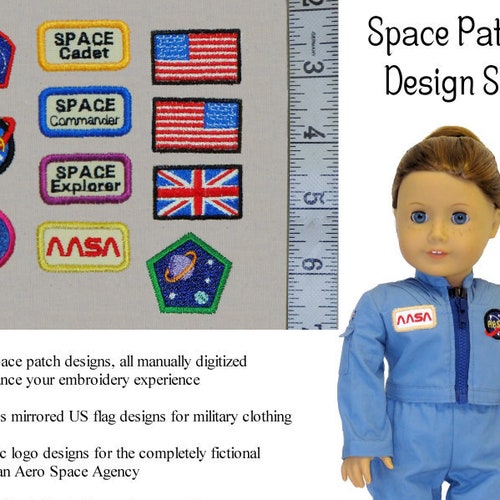 Mini Space Patches Set 1 Machine Embroidery Designs Sized - Etsy