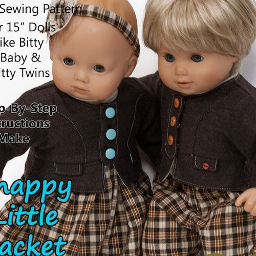 Bitty Baby Doll Clothes Sewing Pattern 15 Inch Baby Party - Etsy