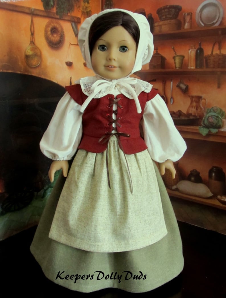 Pretty Pilgrim 18 Inch Doll Clothes Pattern Designed to Fit - Etsy