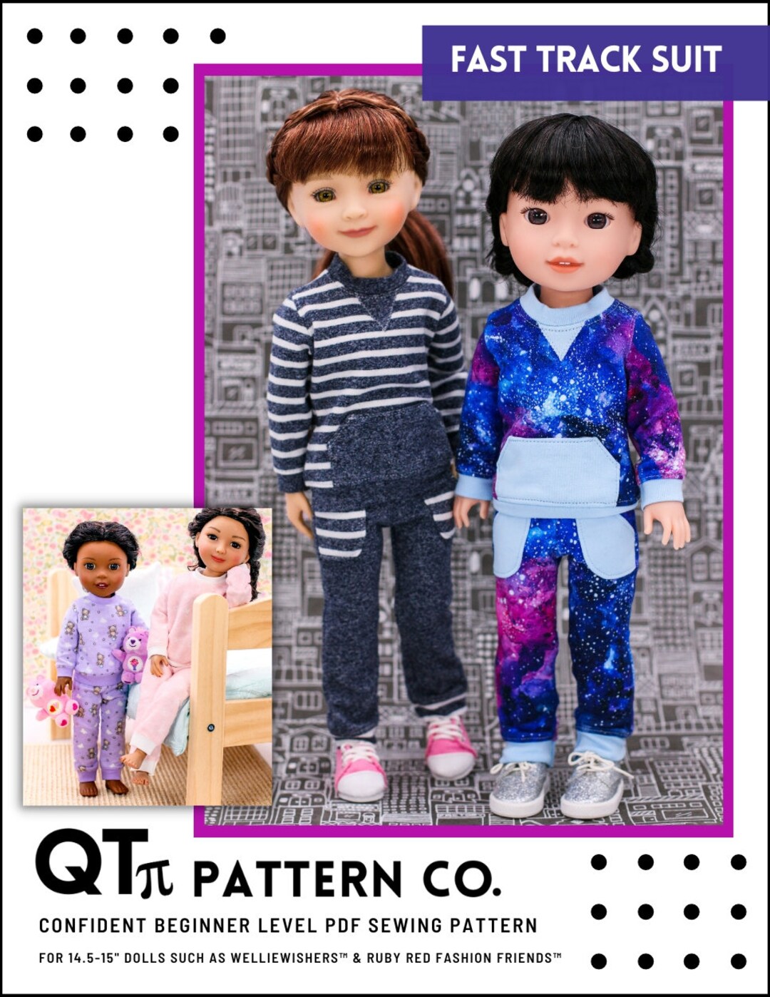 Fast Track Suit 14.5-15" Doll Clothes Pattern Fits Dolls Such as ...