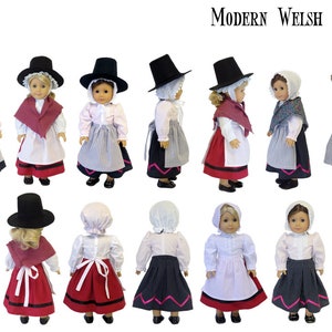 Modern Welsh Costume 18 Inch Doll Clothes Pattern Fits Dolls Such as ...