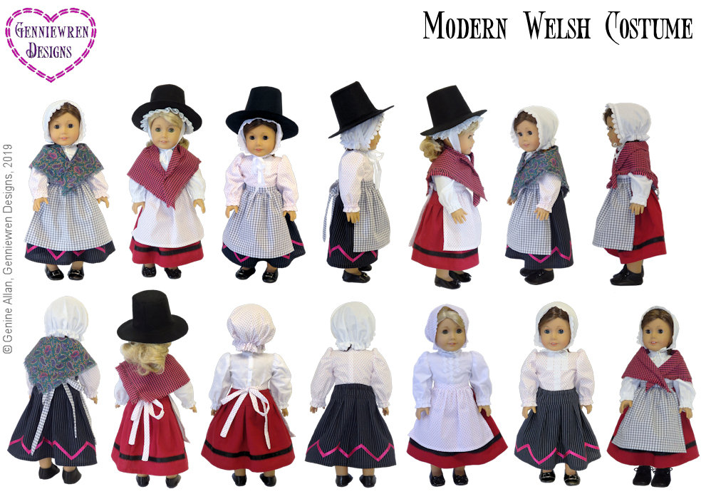 Modern Welsh Costume 18 Inch Doll Clothes Pattern Fits Popular 18 ...