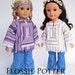 California Baja 18 Inch Doll Clothes Pattern Fits Popular 18" Dolls and ...