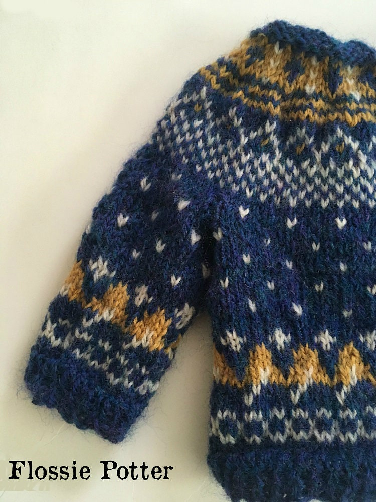 Starry Starry Night Cardigan 18 inch Doll Clothes Knitting | Etsy