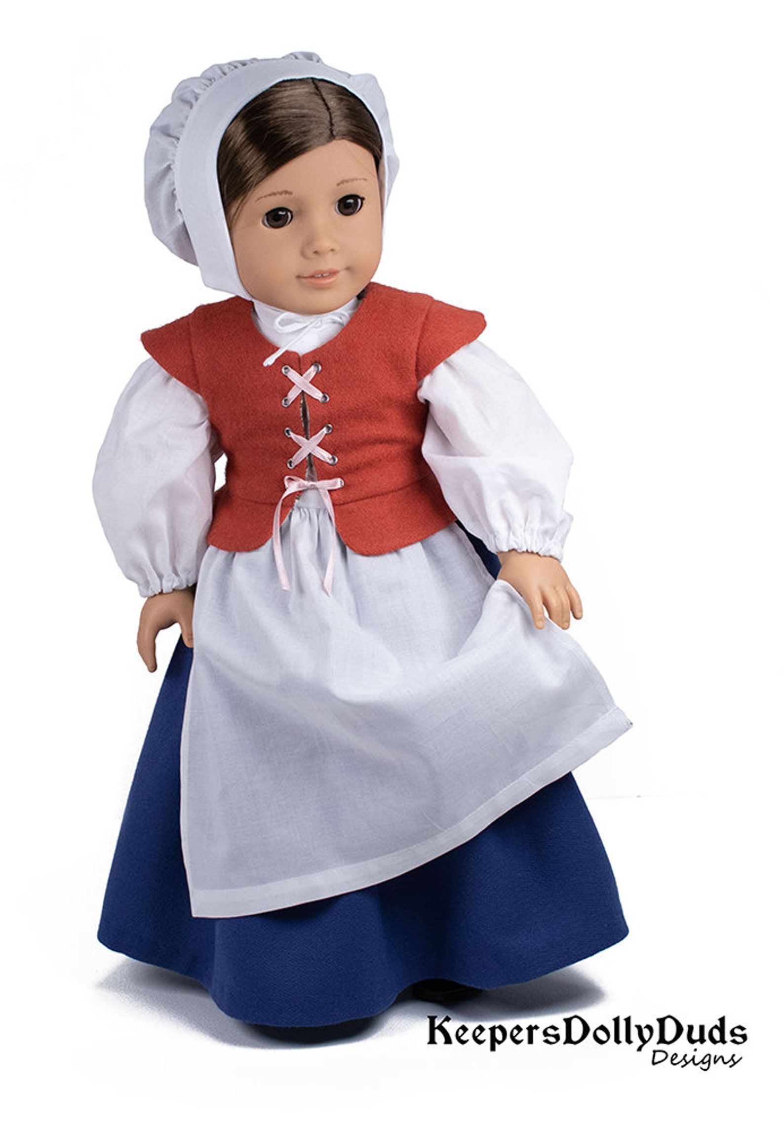 Pretty Pilgrim 18 Inch Doll Clothes Pattern Designed to Fit Popular 18 ...