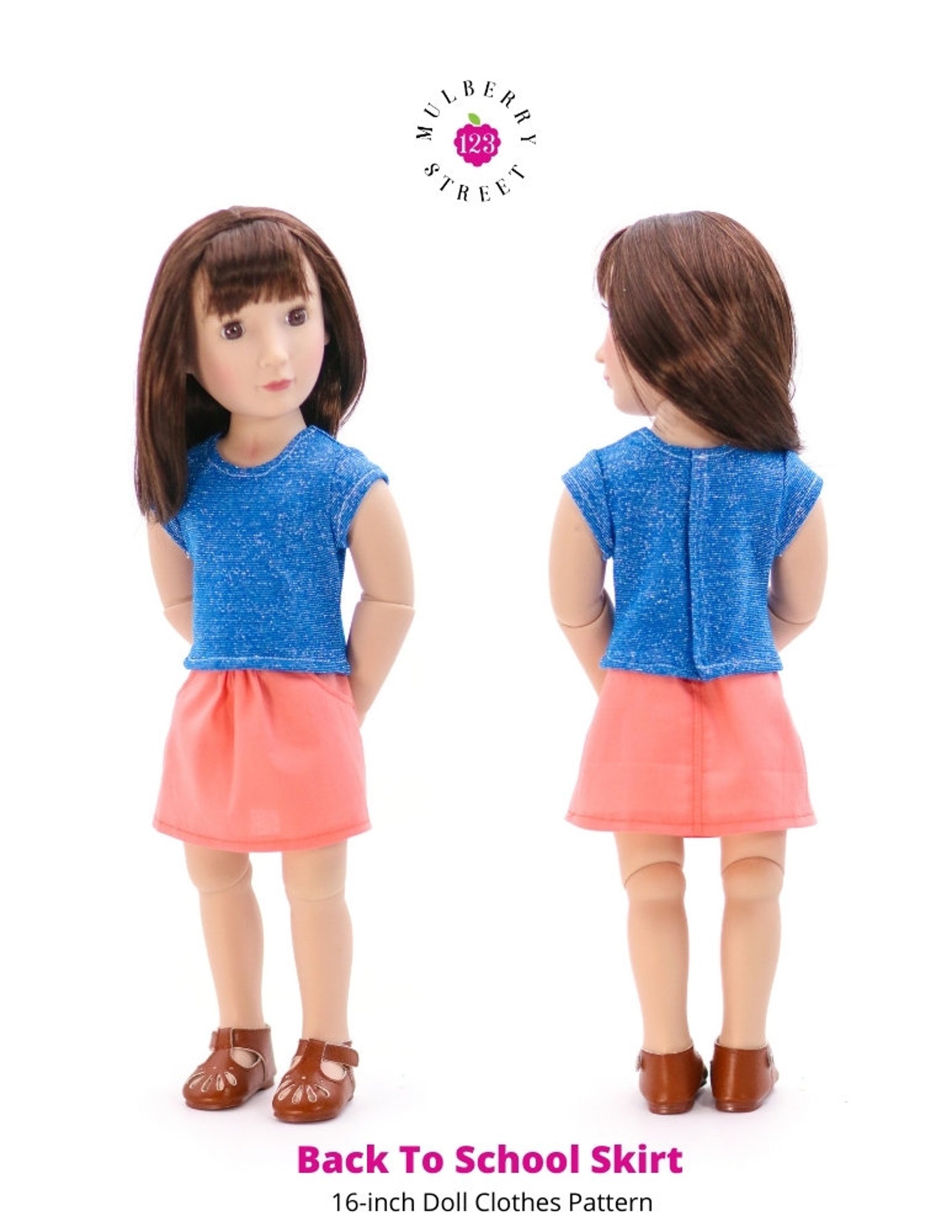 Back to School Skirt 16 Inch Doll Clothes Pattern Fits A Girl | Etsy