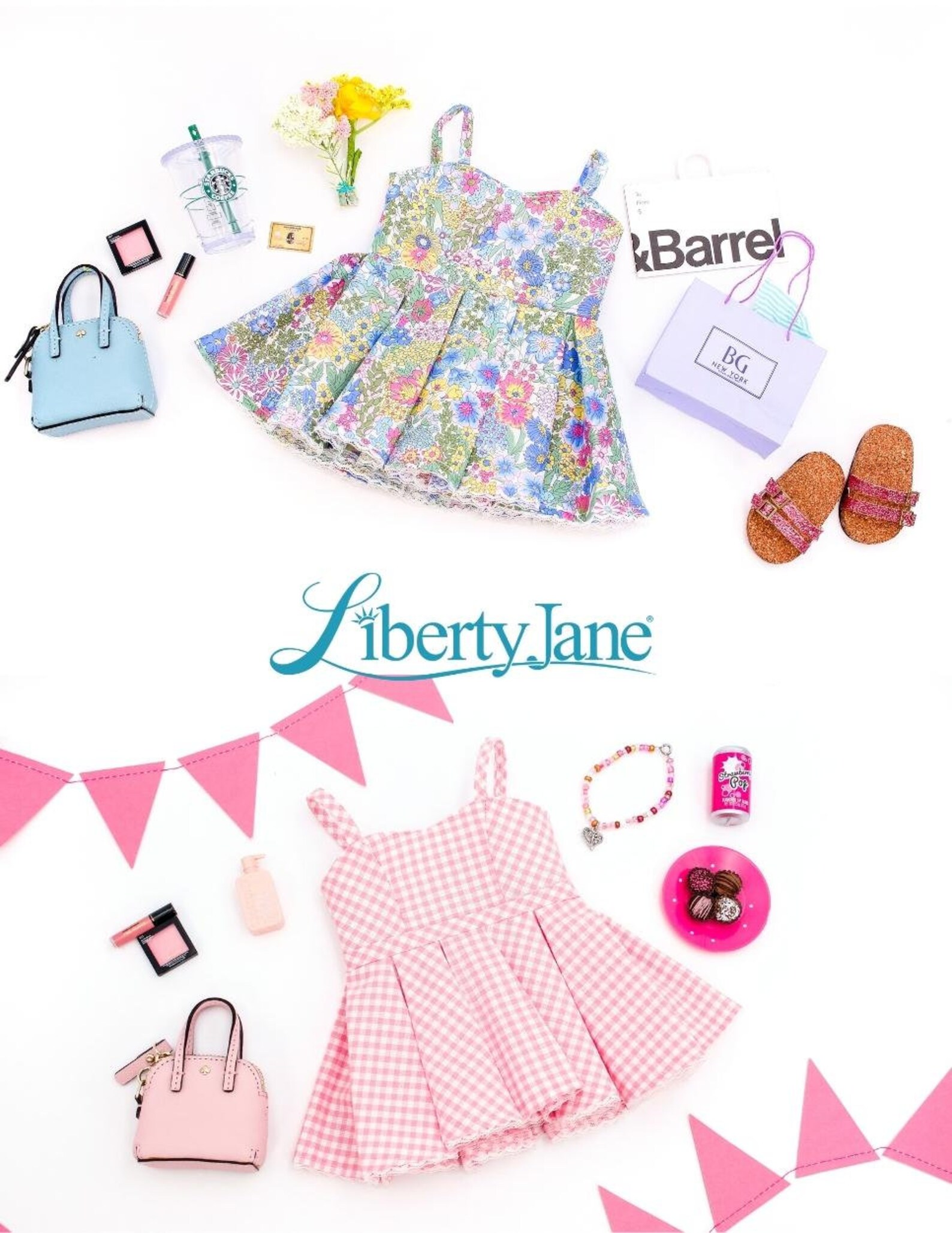 Country Mart Sundress 18 Inch Doll Clothes Pattern Fits Popular 18 ...