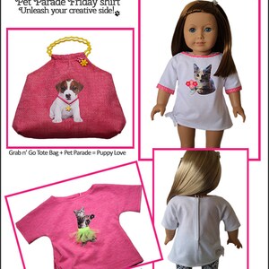 The Pet Parade Friday Shirt 18 Inch Doll Clothes Pattern Fits Popular ...