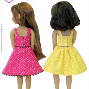 Mackenzie Dress 15 Inch Doll Clothes Pattern Fits Ruby Red Fashion ...