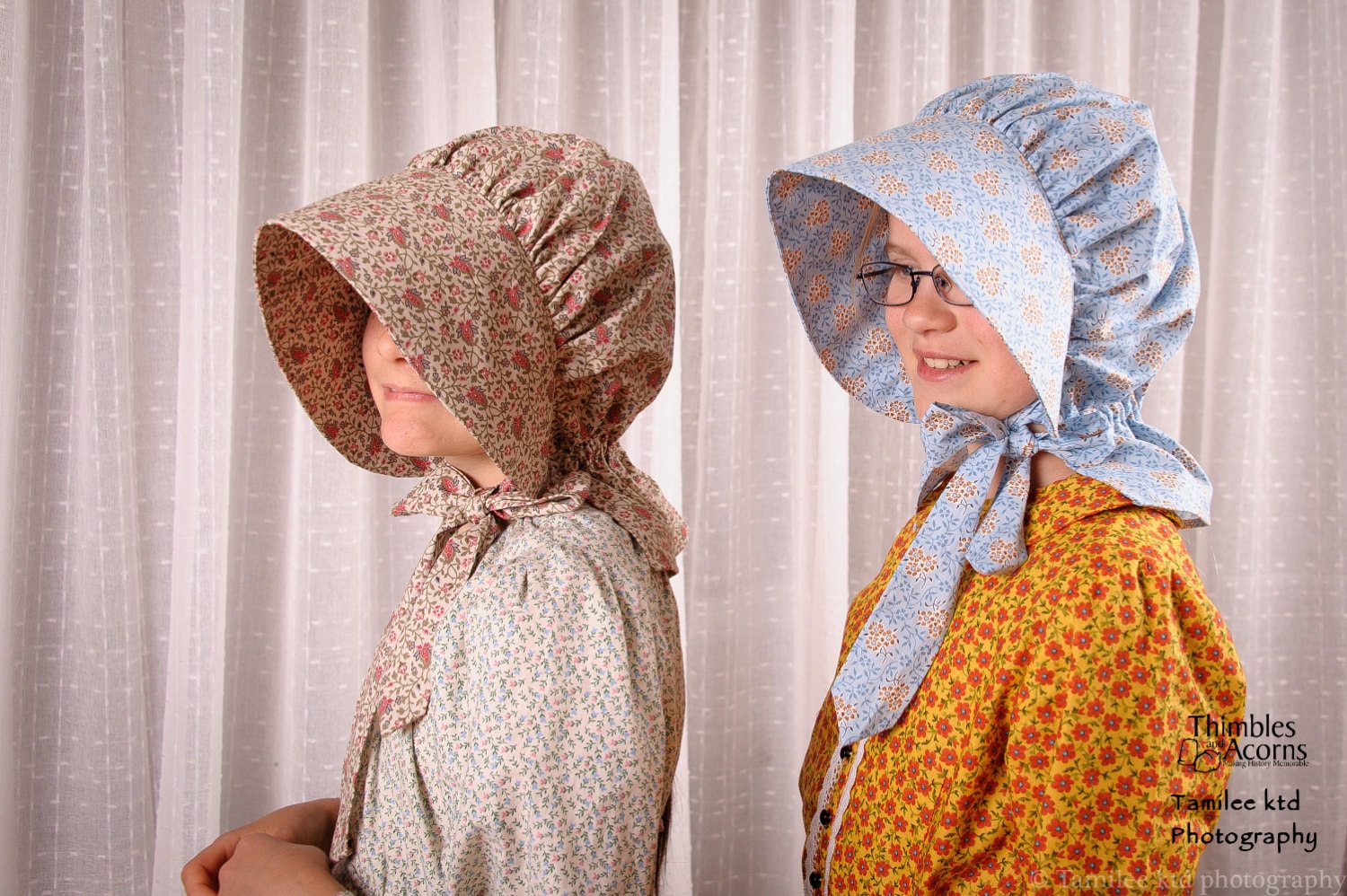 Prairie Rose Bonnet Pattern for Girls and Women Thimbles and - Etsy
