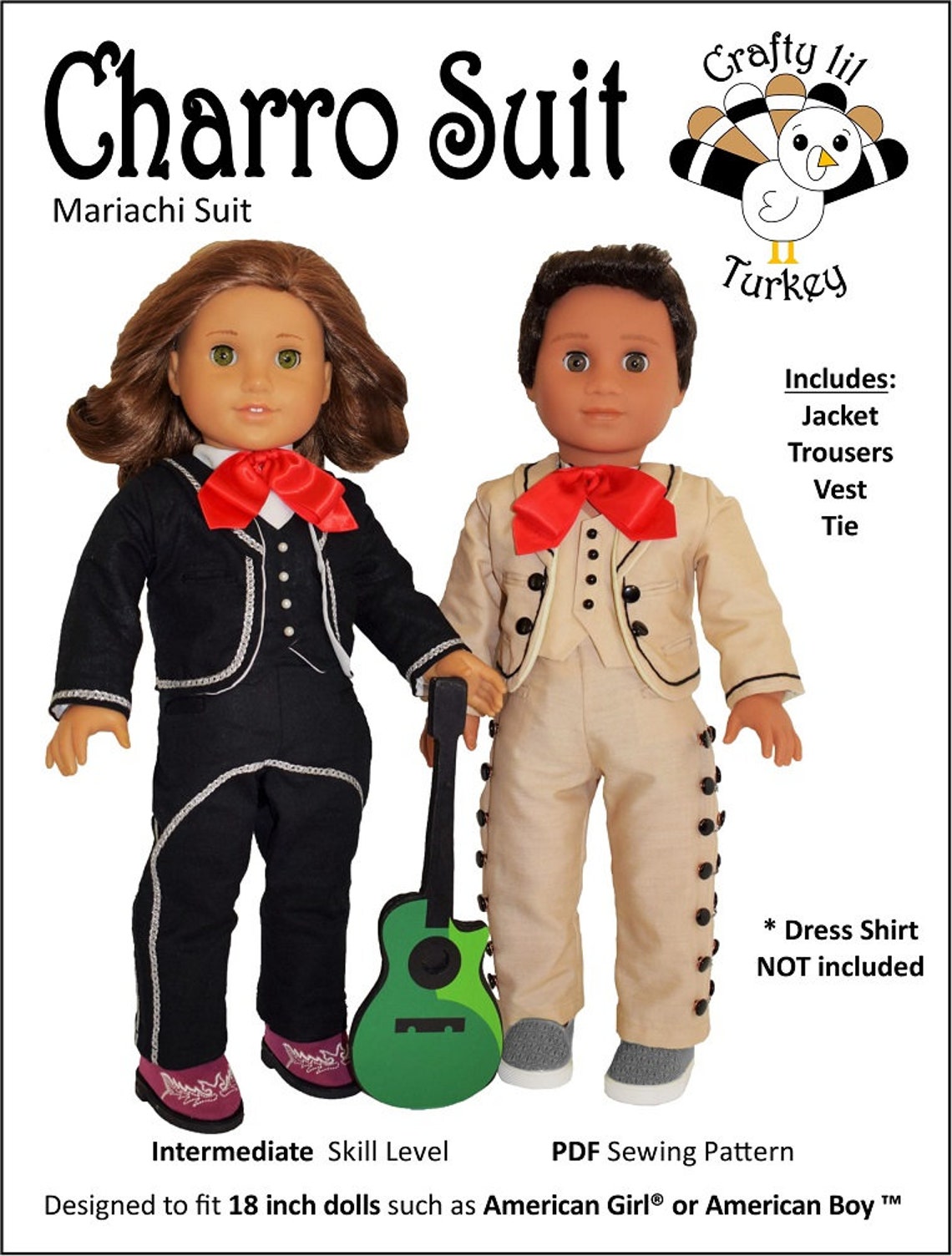 Charro Suit 18 Inch Doll Clothes Pattern Fits Dolls Such as - Etsy