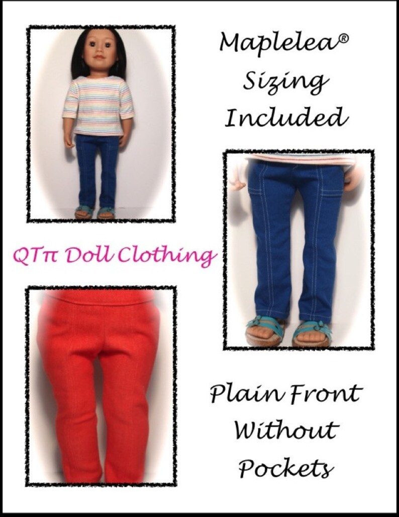 Skinny Utility Pants 18 Inch Doll Clothes Pattern Fits Dolls - Etsy