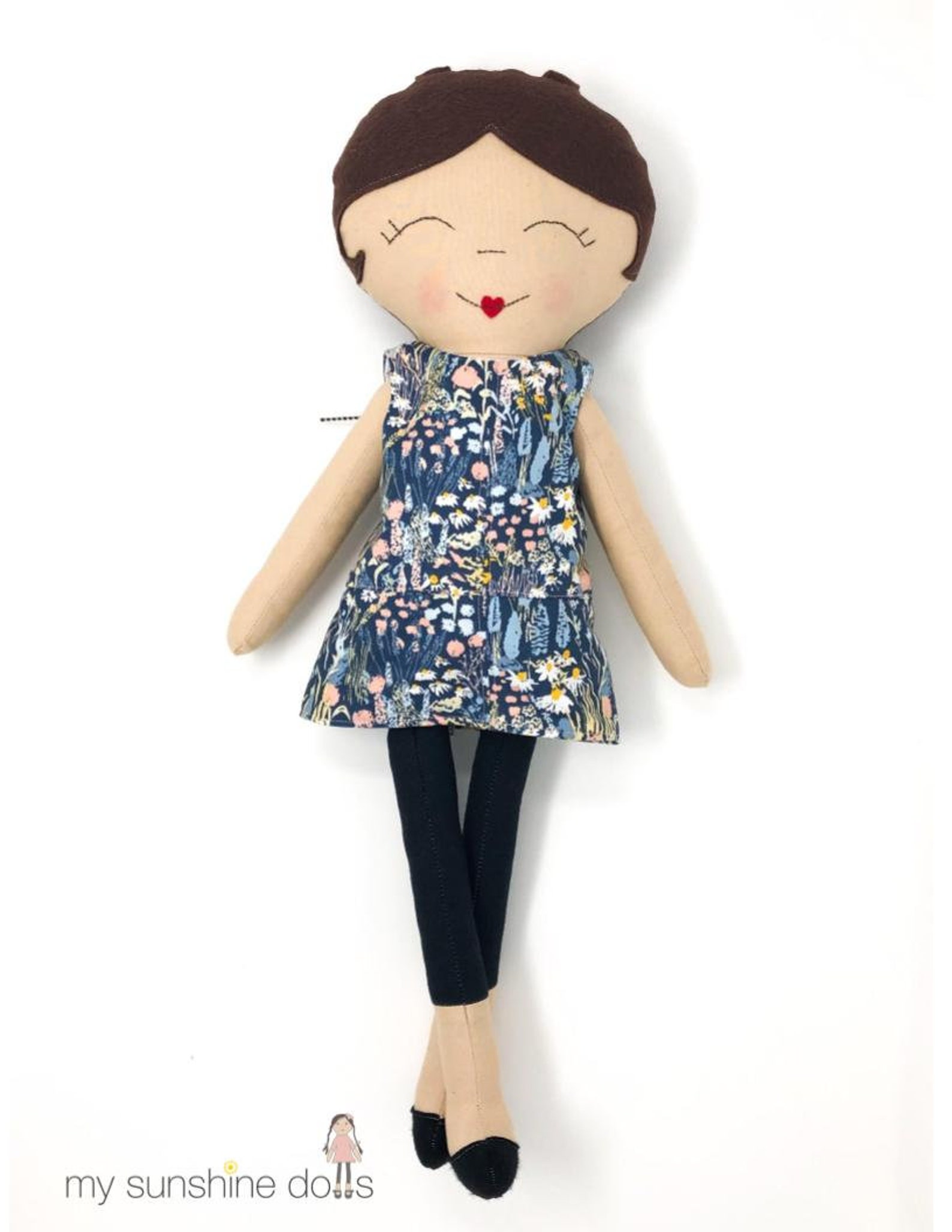Odette Doll 23" Cloth Doll Pattern With Dress, Coat, and Beret - My ...