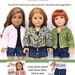 Avila Aviator Jacket 18 Inch Doll Clothes Pattern Fits Popular 18 ...