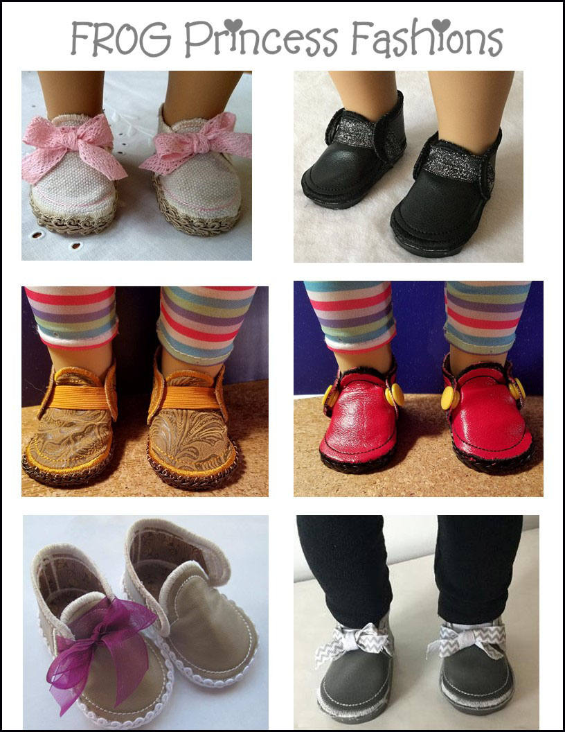 Cutie Bootie Shoes for Dolls Machine Embroidery Design - Fits 18” Dolls ...