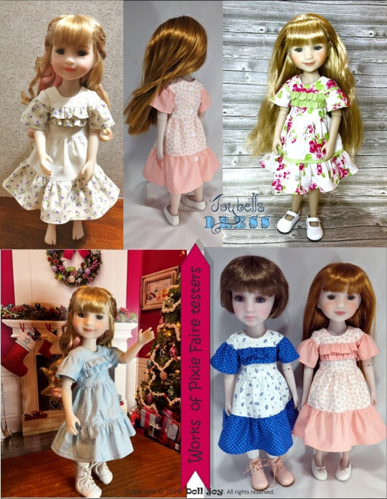 Joy Bells Dress 14.5-15 Inch Doll Clothes Pattern Fits Dolls Such as ...
